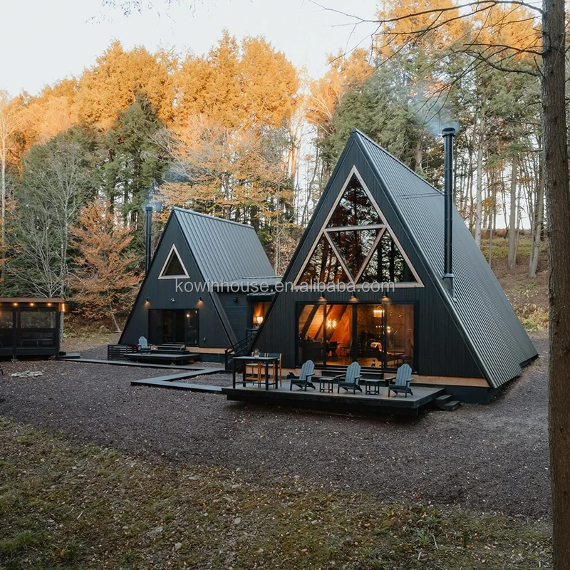 Resort Hotel Prefabricated Cabin Wooden Housed Tiny Prefab Modern Eco ...