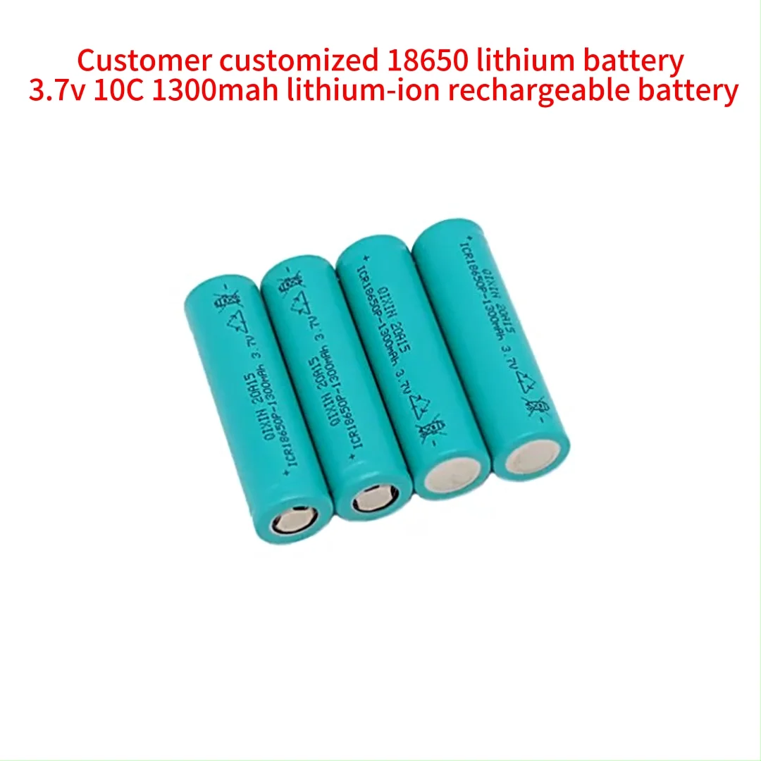 18650 Battery Size Batteries Lithium Ion 1.3ah Li-ion Batteries 3.7v ...