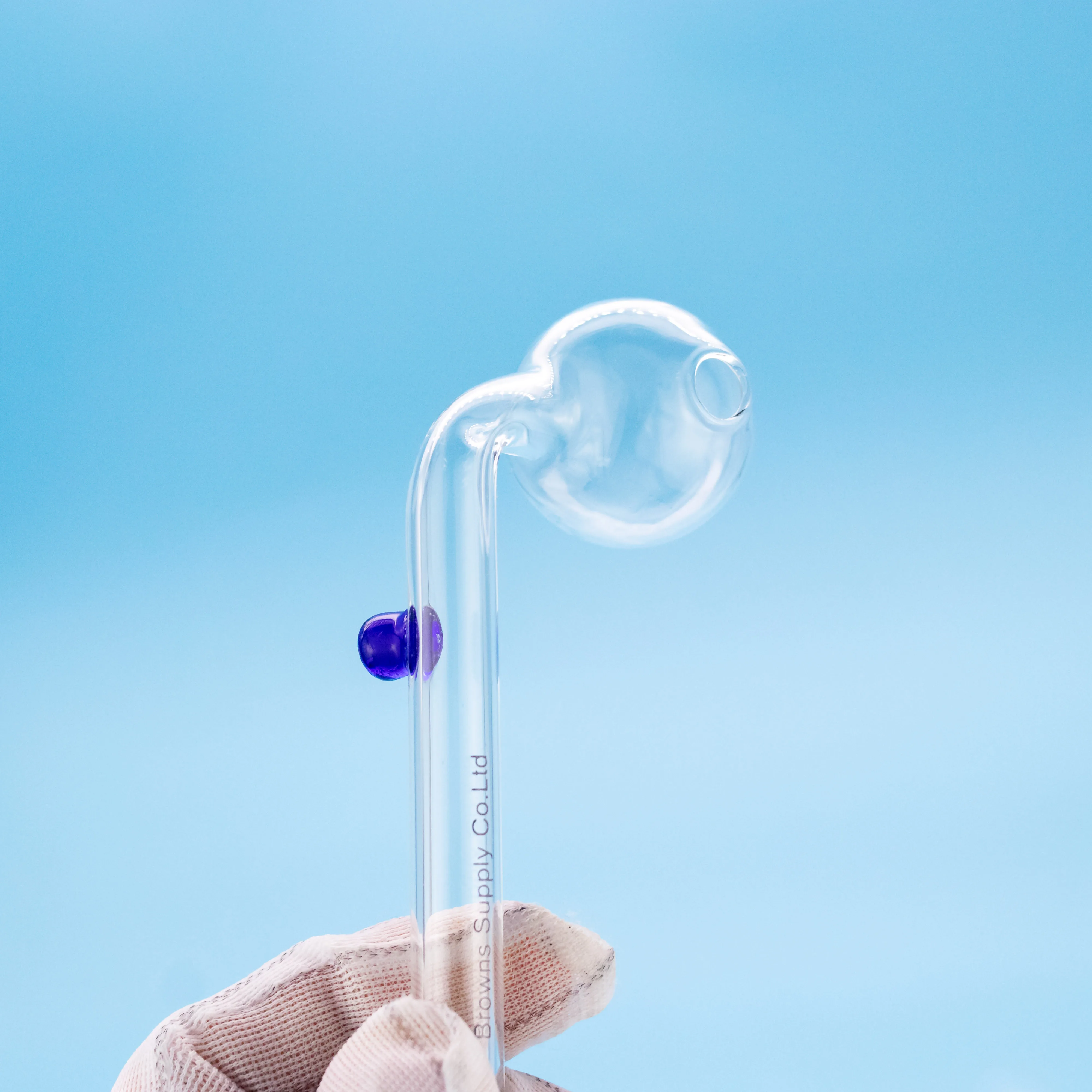 Factory Supply Custom Glass Pipe Tube Flat industrial Customizable Tube ...