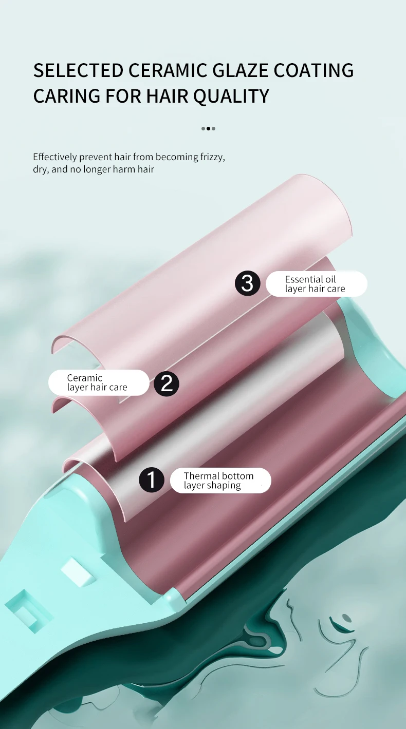 V-shaped Arc Groove Electric Negative Ions 36mm Steam Styler Hair Egg ...