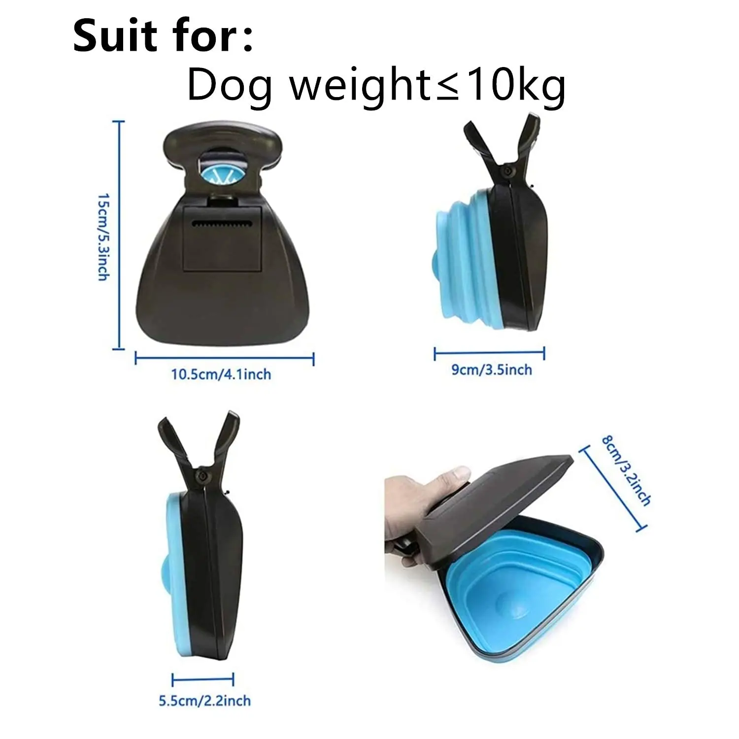 Mini Fecal Portable Poop Scoop Shovel Dogs Waste Picker Up Foldable Pvc ...