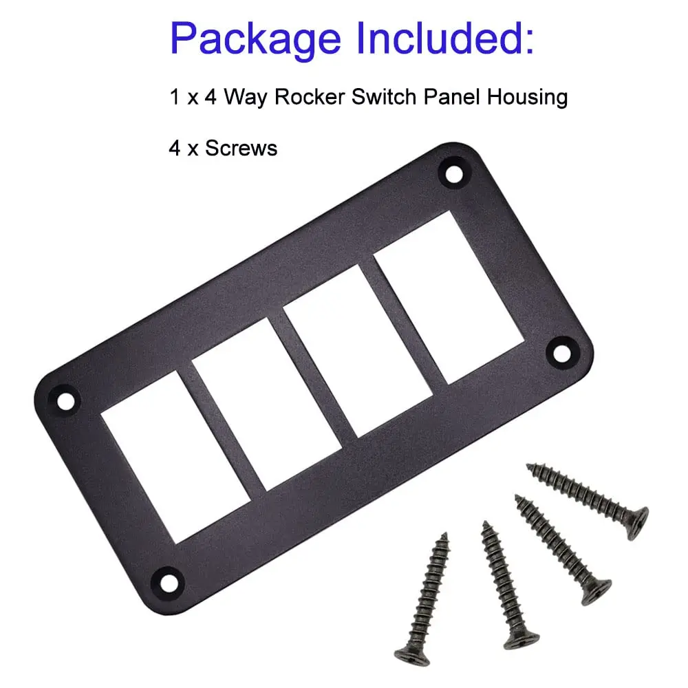 4 Way Rocker Switch Panel Housing Holder Rocker Toggle Switch Panel ...