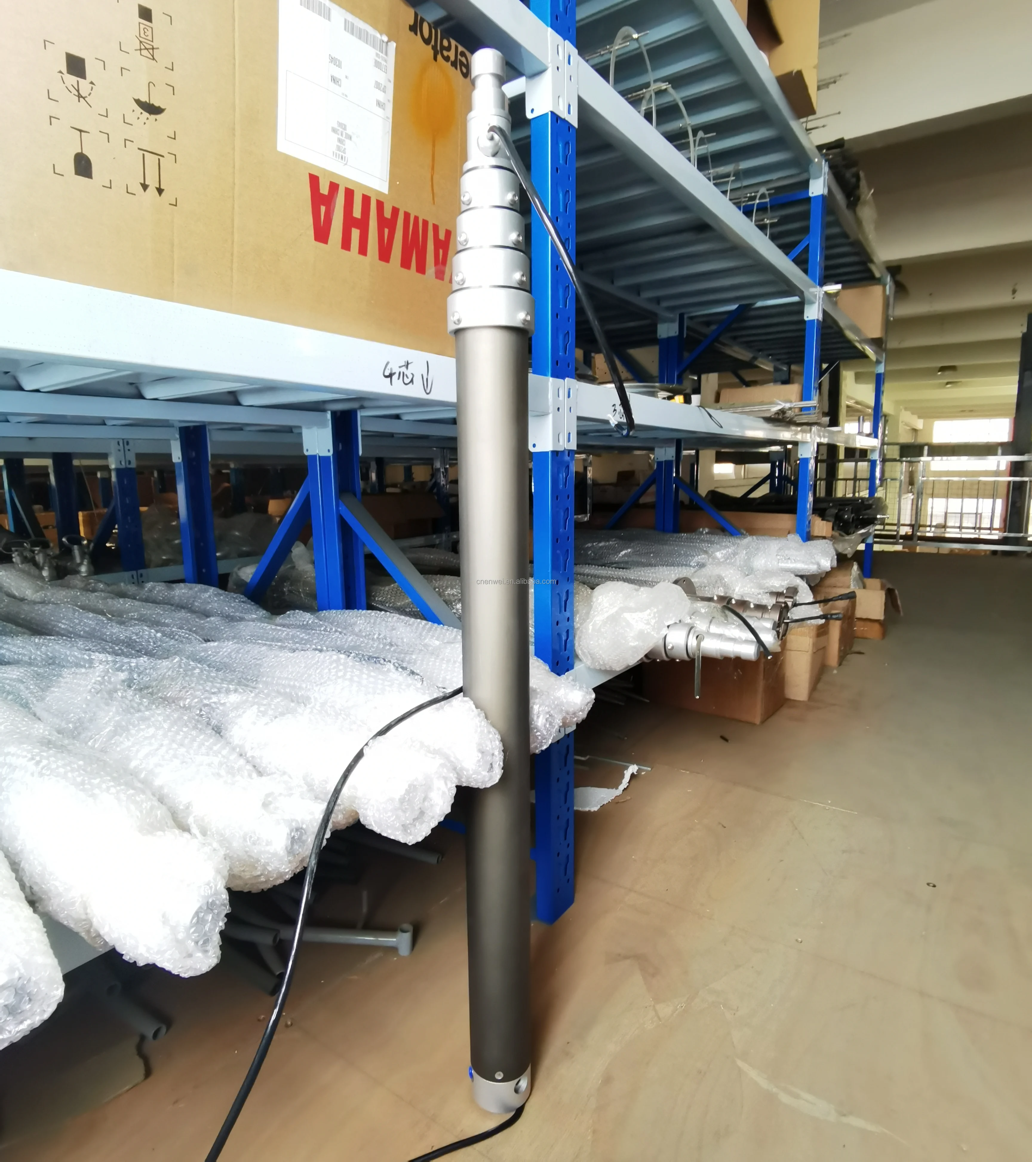 Telescopic Pole Retractable Portable Aluminum Pneumatic Telescopic Mast ...