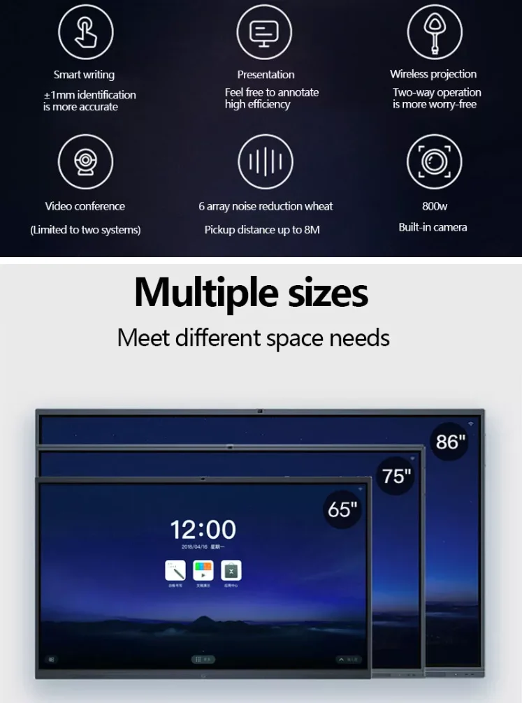 86 Inch Interactive Touch Screen TV - Smart Board