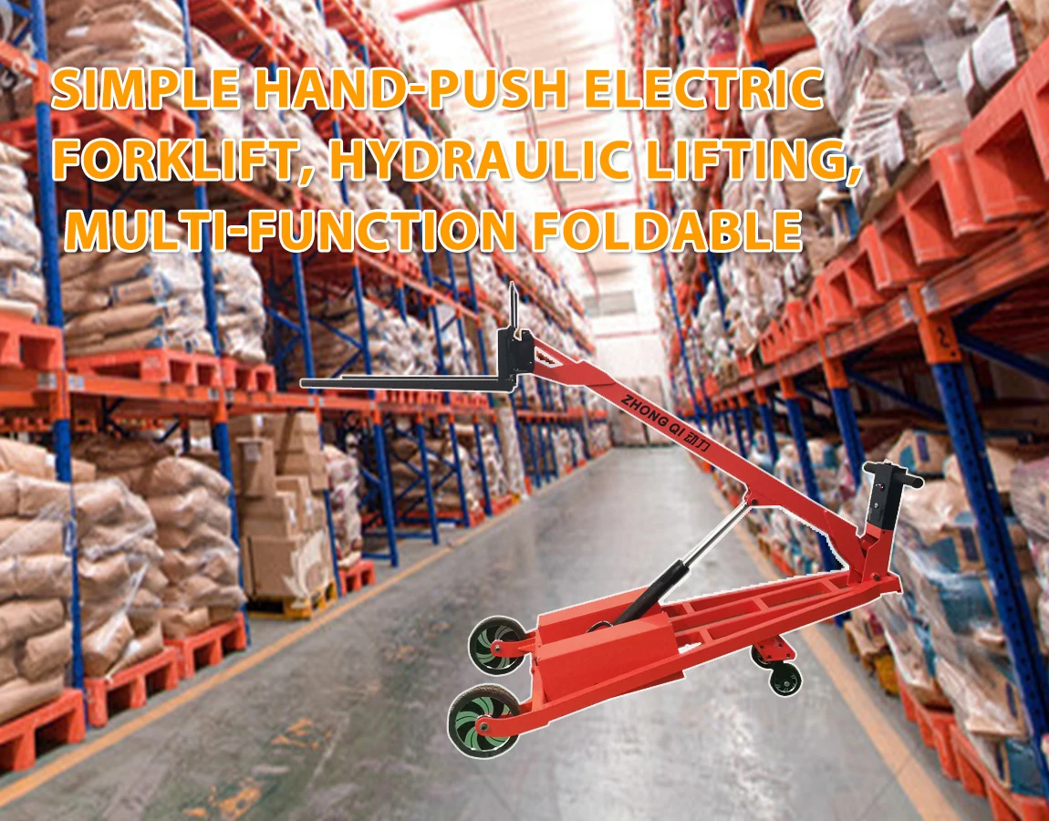 Multifunctional Hand Push Forklift Hydraulic Lifting Forklift Foldable ...