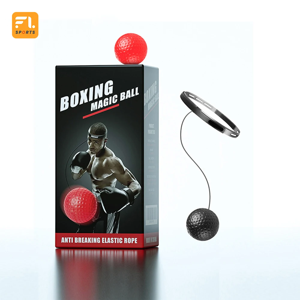 PU Rubber Punch Ball Training Hand Eye Reaction Boxing Fitness ...