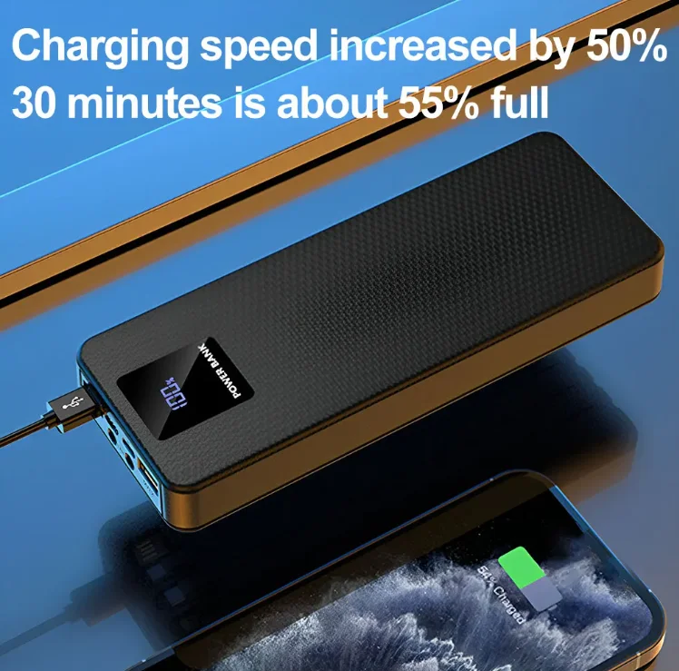 Portable Power Bank Case - 6*18650 USB Battery Storage Box