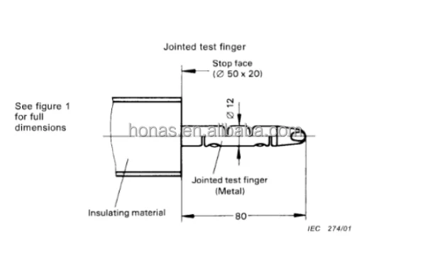 IEC61032 IP2X Standard Jointed test Finger Probe B| Alibaba.com