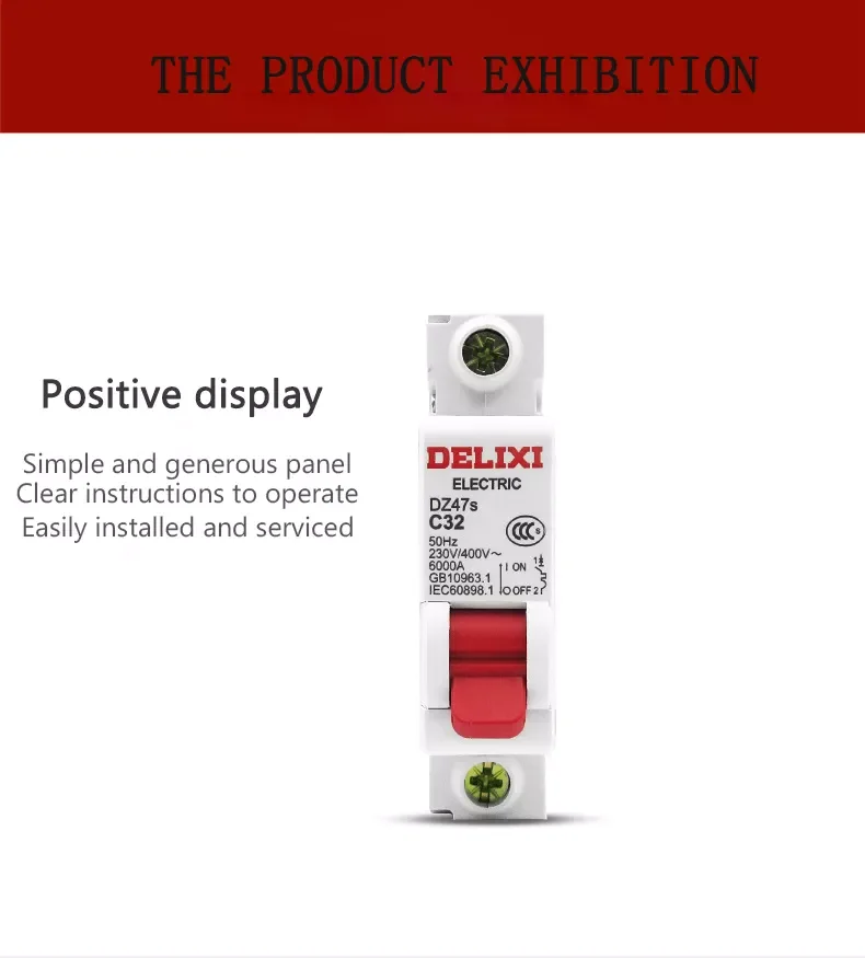 Dz47s Mcb Delixi 3p C Type 10a Miniature Mcb Manufacturing Machine Standard Circuit Breaker ...