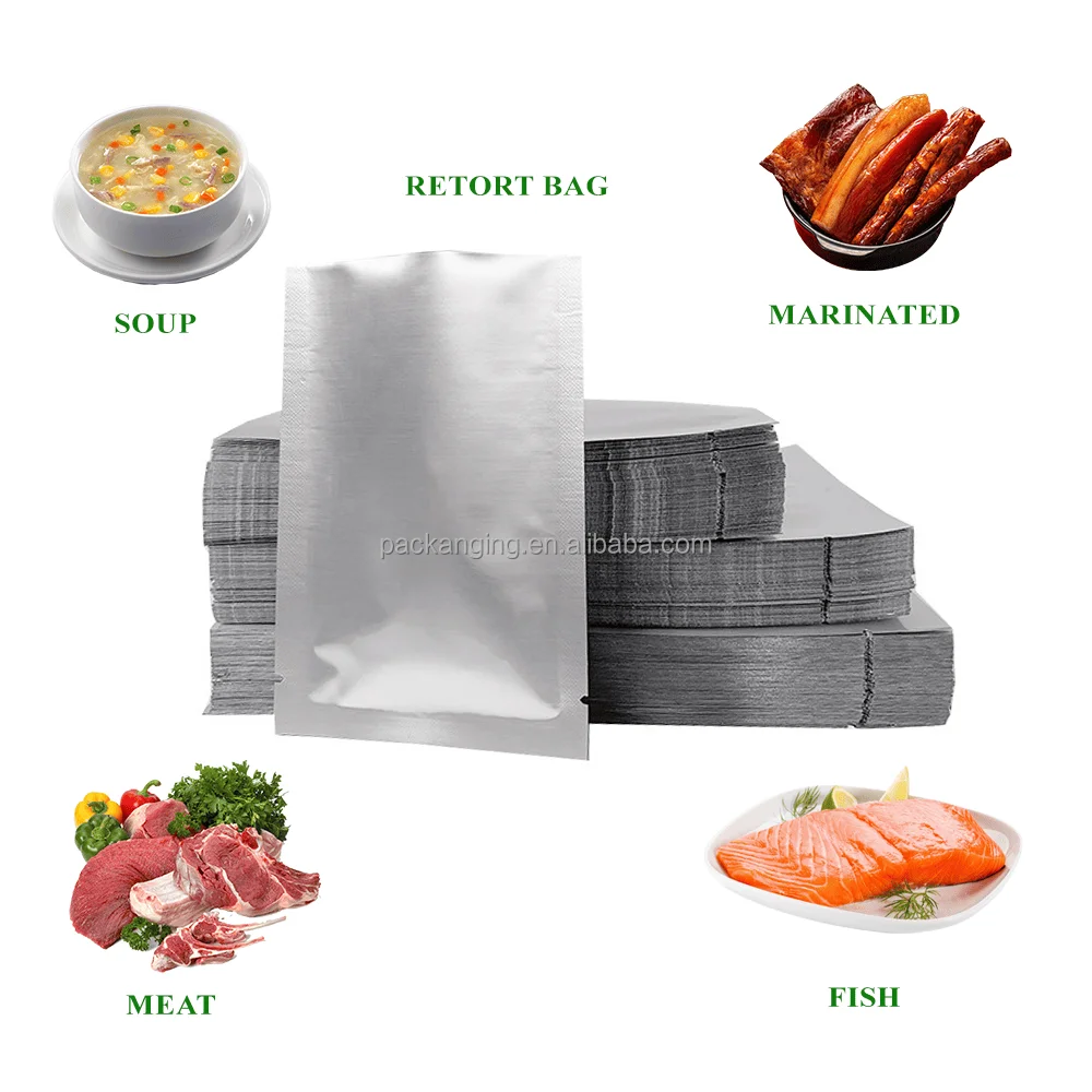 Retort Pouch Supplier Canning Soup Packaging Bag for High Temperature ...