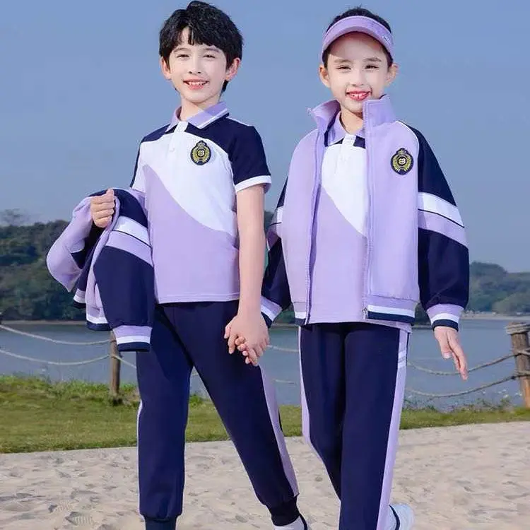British Primary School Uniform Class Uniform Plaid Three-piece ...