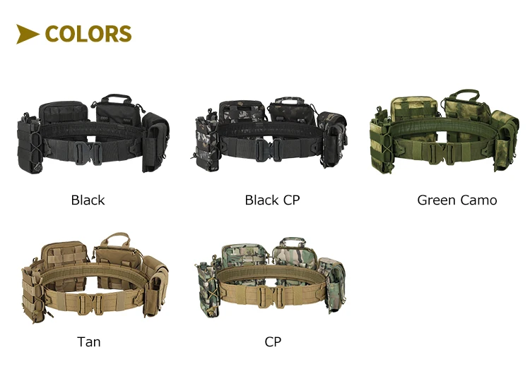 Yakeda Multifunctional Tactical Belt Set Quick Release Combat Belts For ...