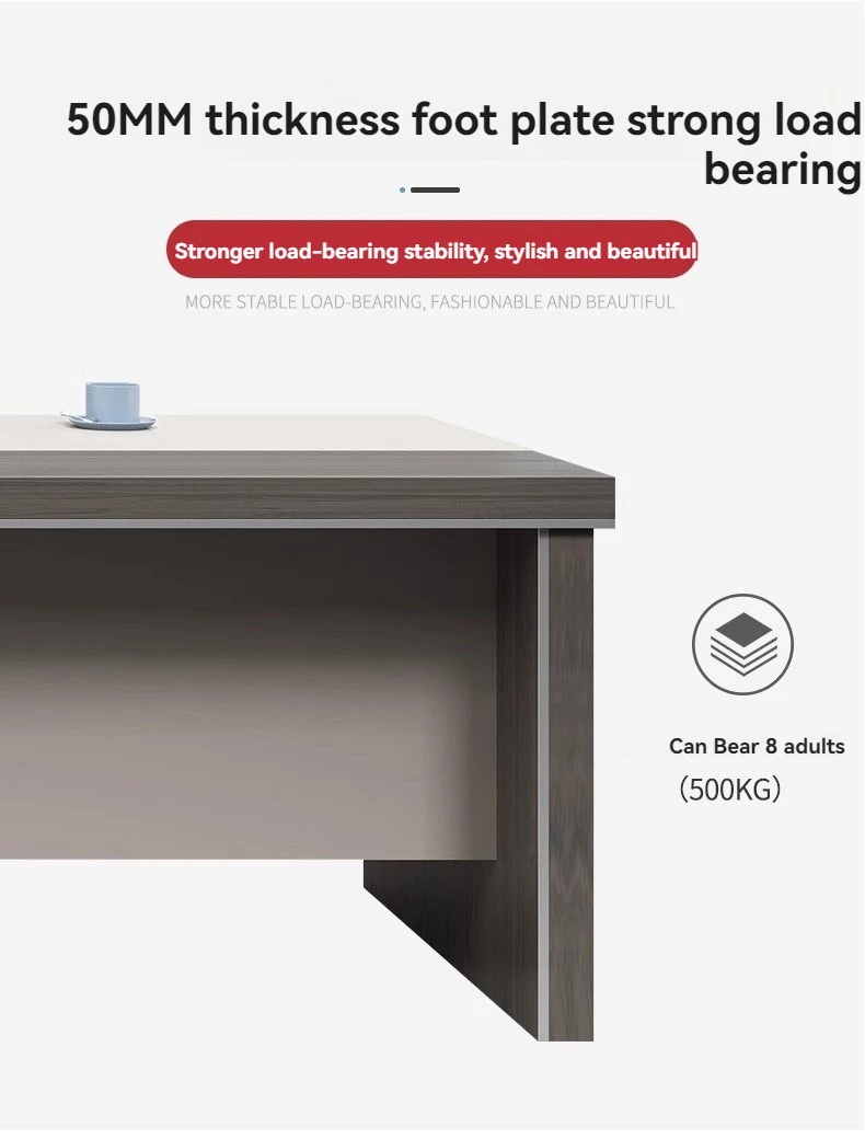 Luxury Modern L-Shaped Single Person Manager Supervisor Desk