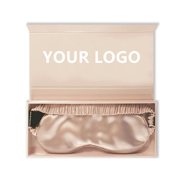 luxury gift box packaging 100% mulberry silk eyemask set Travel ...