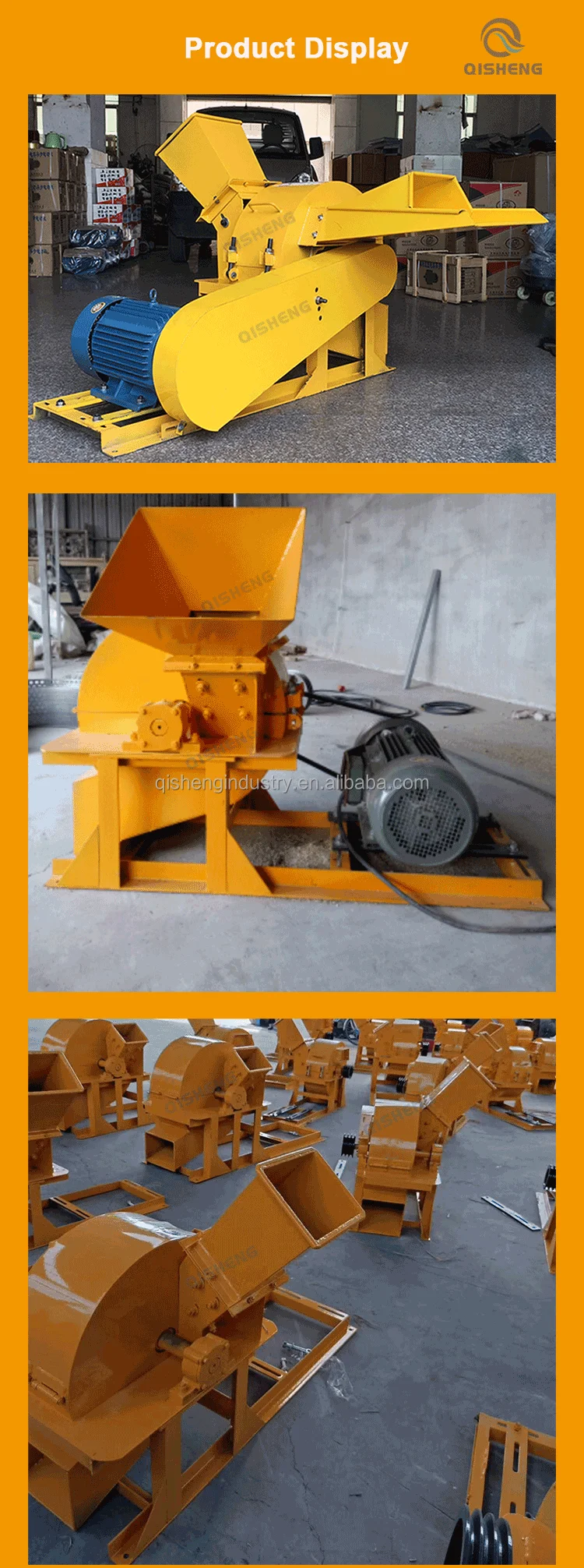 Scrap Sawdust Machine Bamboo Grinder Machine Hammer Mill Tree Root ...