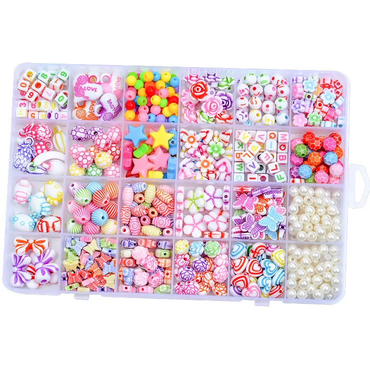 Hottest 24 Spaces Girls Jewelry Making Toys Fun Beads Threading Game ...