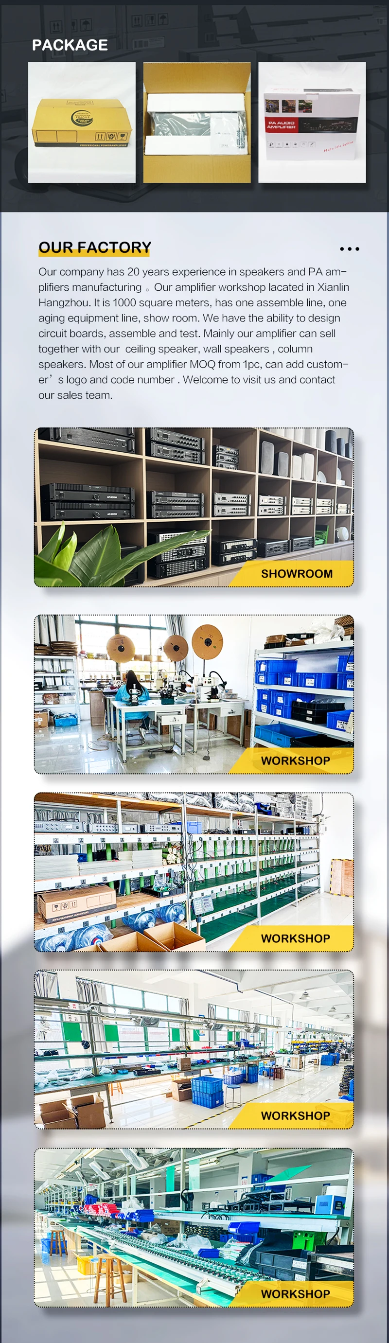 Public address system Digital Audio Amplifier With USB Port FM Radio 4 ...