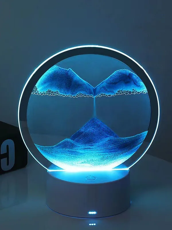 Creative Modern Quicksand Table Lamp 3d Home Decor Living Room Bedside ...
