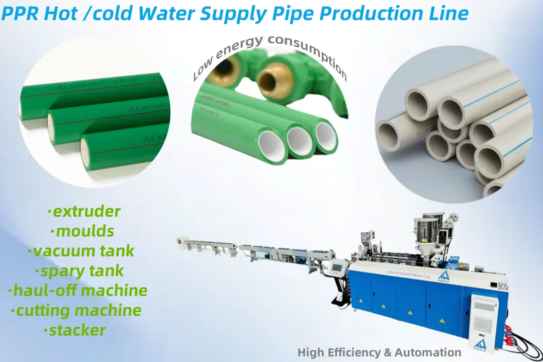 Topway PLASTICS MACHINERY PPR Plastic Pipe Production Line for Water Supply| Alibaba.com