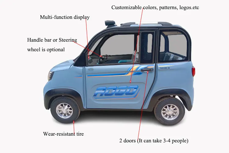 Wholesales Enclosed Small Style One Person Electric Car For Adult In ...