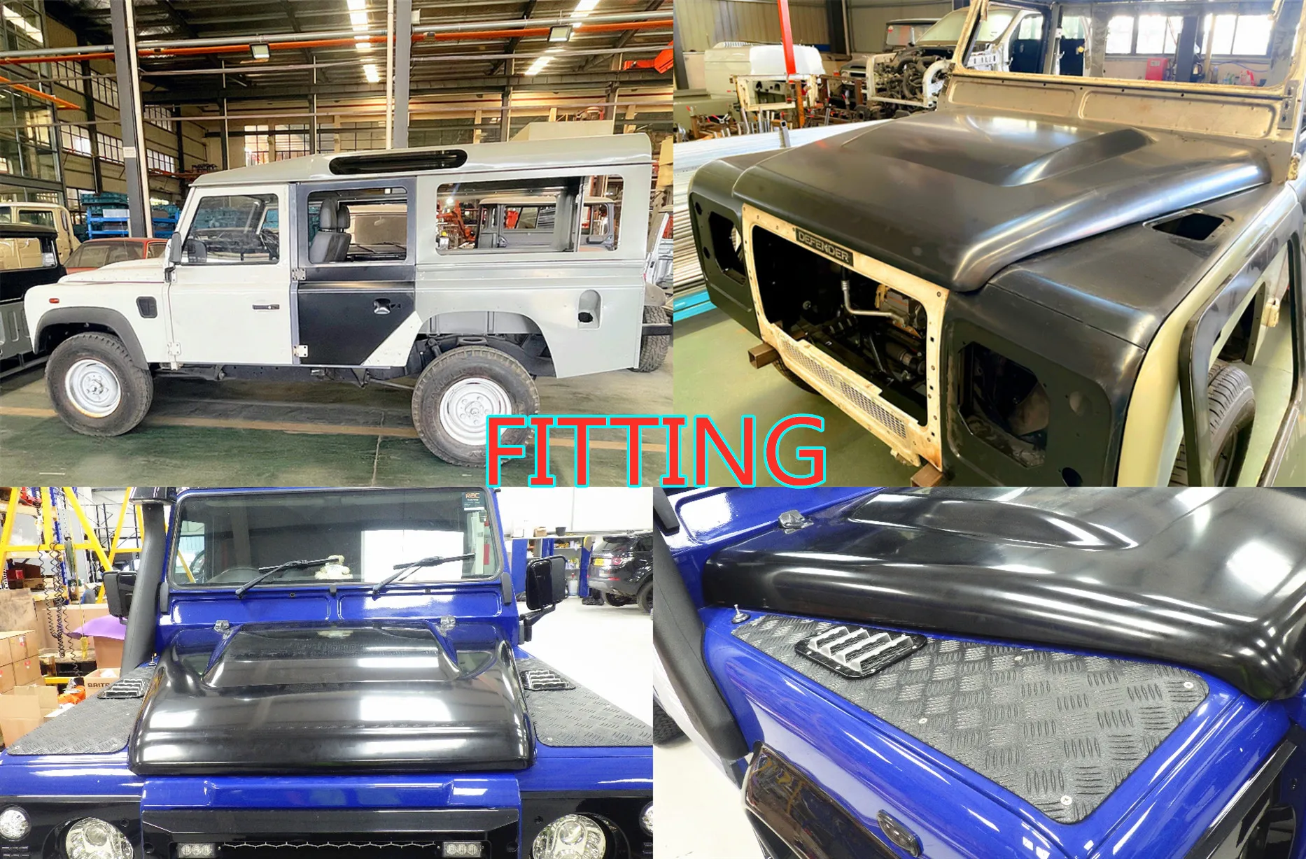 Aluminium Land Rover Defender Windshield Frame - OEM#LR055317