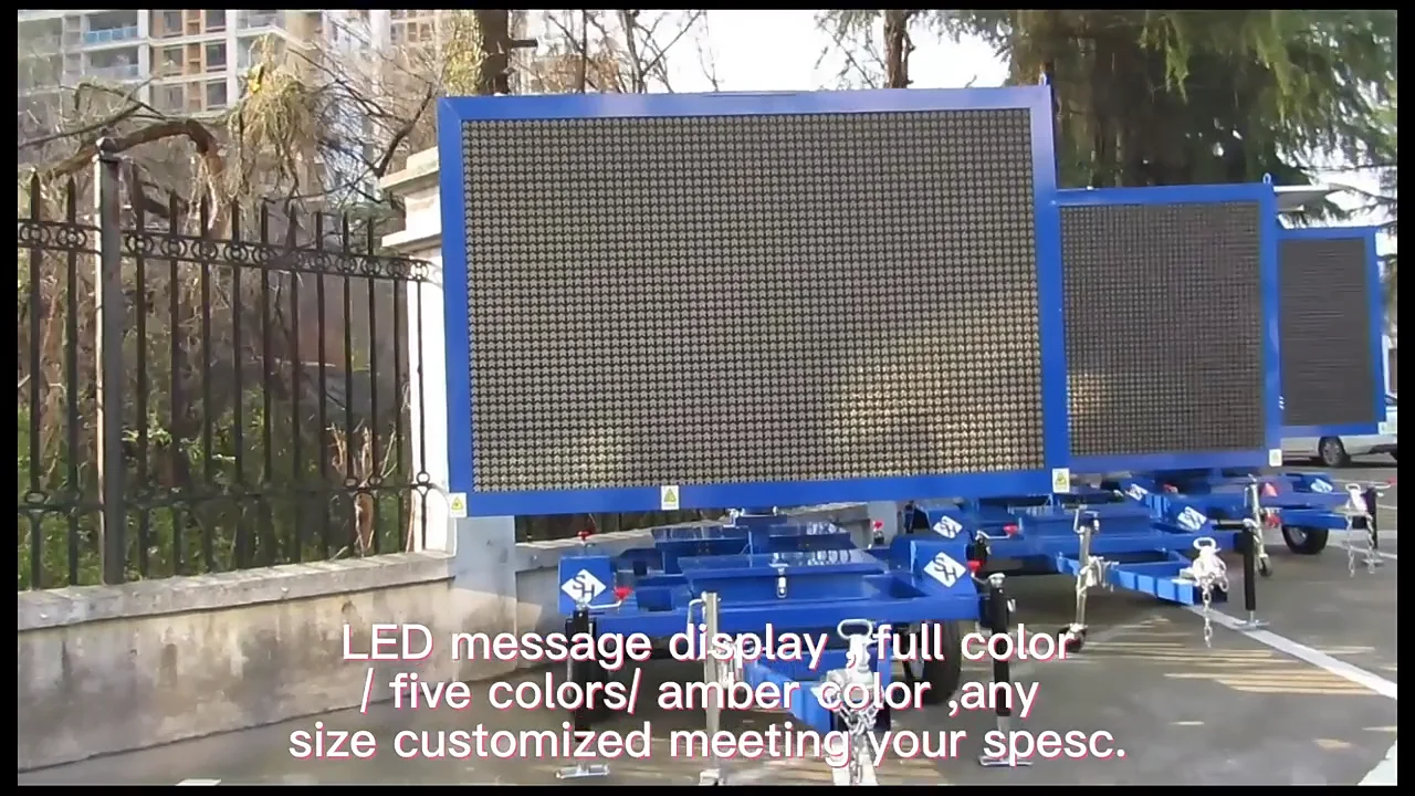 Truck Mounted Led Traffic Road Signs Variable Message Sign Board Vms - Buy Truck Vms Signs ...