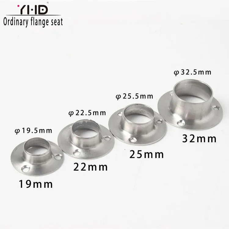 Bulk Wardrobe Tube Support Hanging Wardrobe Rail Round Support Flange ...