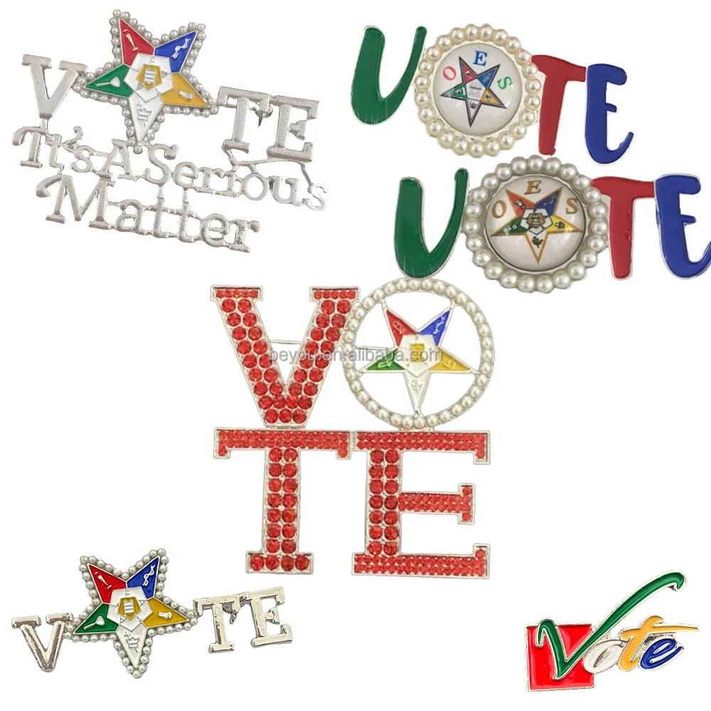 The Masonic Depot Order of the Eastern Star Heroine Flower Rhinestone ...