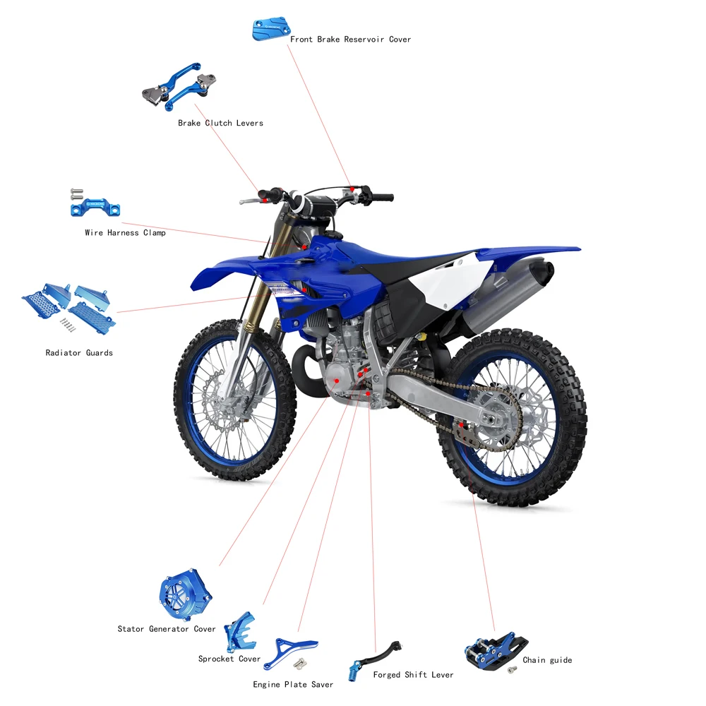 Nicecnc Motorcycle Body Parts Engine Bracket Foot Pegs Rear Brake ...