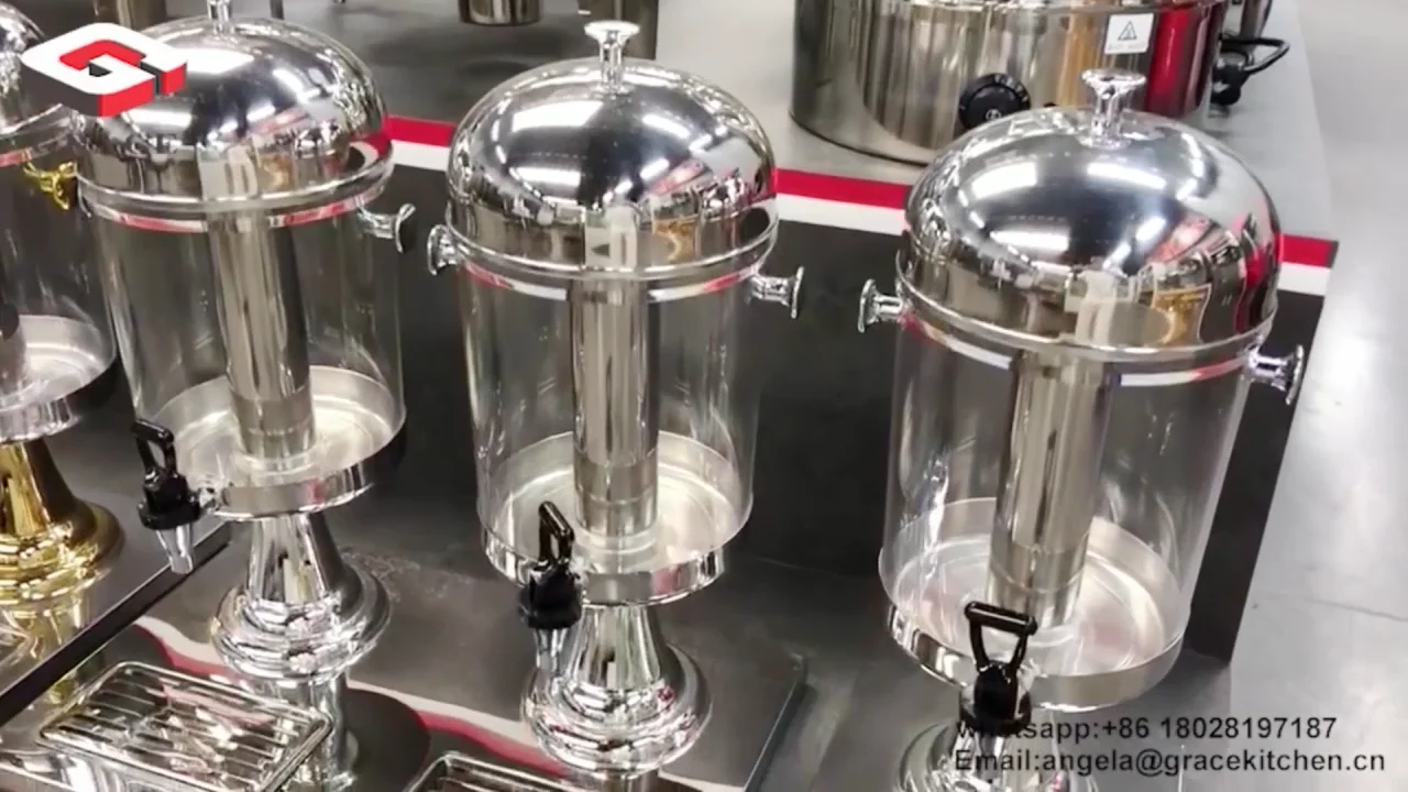Commercial Hotel Kitchen Stainless Steel Buffet Set Juice Dispenser ...