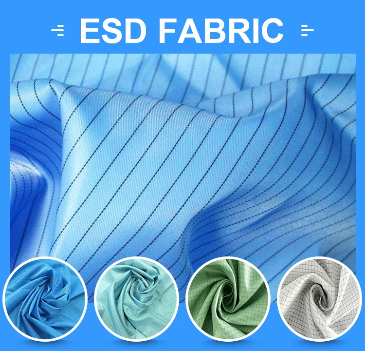 100% Cotton Uniform Thin Twill Rip-Stop Anti Static Esd Fabric ...