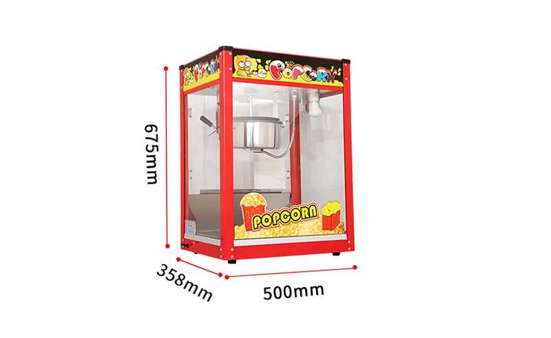Commercial Electric Double-Pot Popcorn Machine Big Size Pop Corn Maker ...