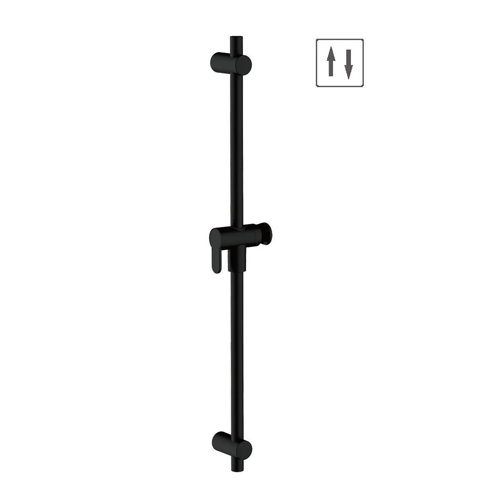 Sr-24b Stainless Steel Matte Black Round Wall Mounted Shower Sliding ...