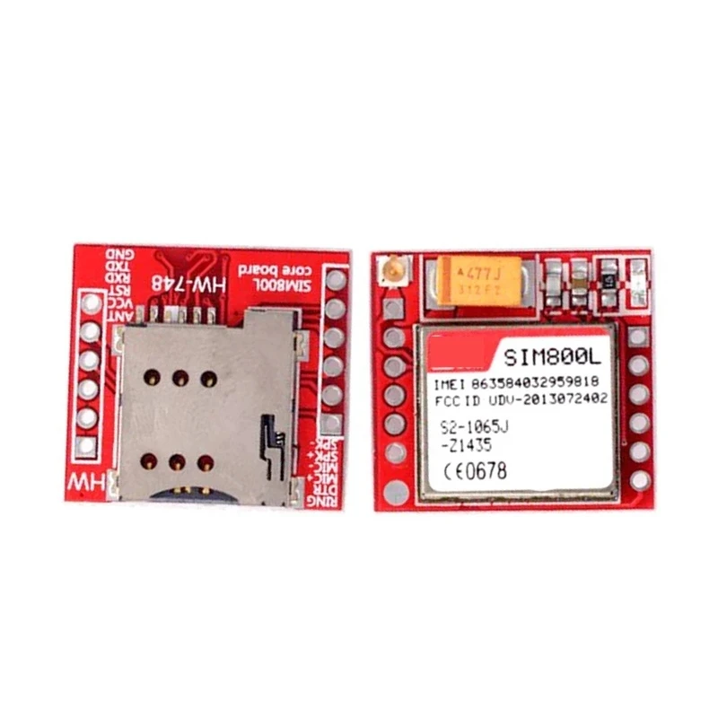 Mini Sim800l Gprs Gsm Module Microsim Card Core Wireless Board Quad-band Ttl Serial Port Gsm ...