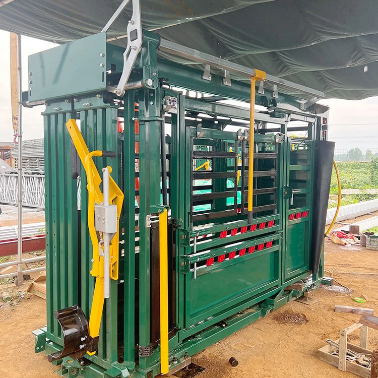Factory Price Cattle Loading Cattle Squeeze Chute Hydraulic For Cattle ...
