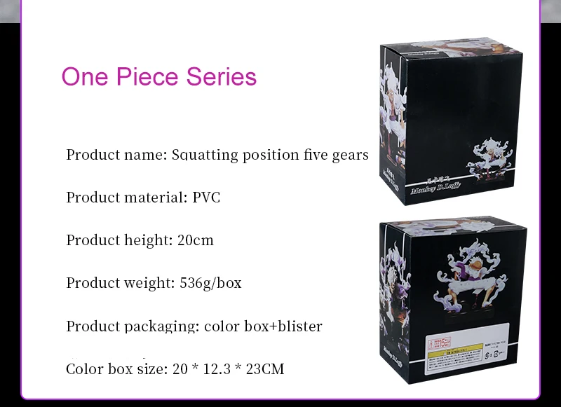 20cm Anime Action Figure Nika One Pieced Monkey D. Luffy Nika Gear 5 ...