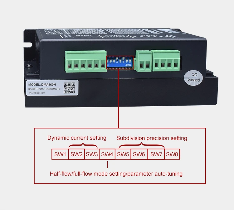 Leadshine DMA860H Stepper Motor Driver - 20W, 7.2A, Nema34 Compatible ...