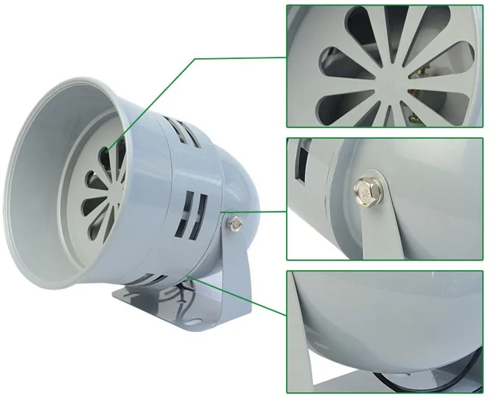 Electric Mini Fire Alarm Motor Siren Ms-290 116db 120db - Buy Motor ...
