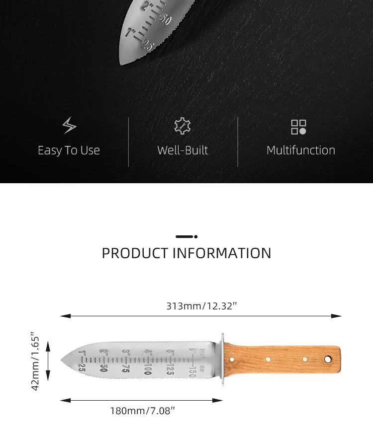 Hand Tools High Quality Popular Japanese Wengue Handle Hori Digging Knife With Sharpener - Buy ...