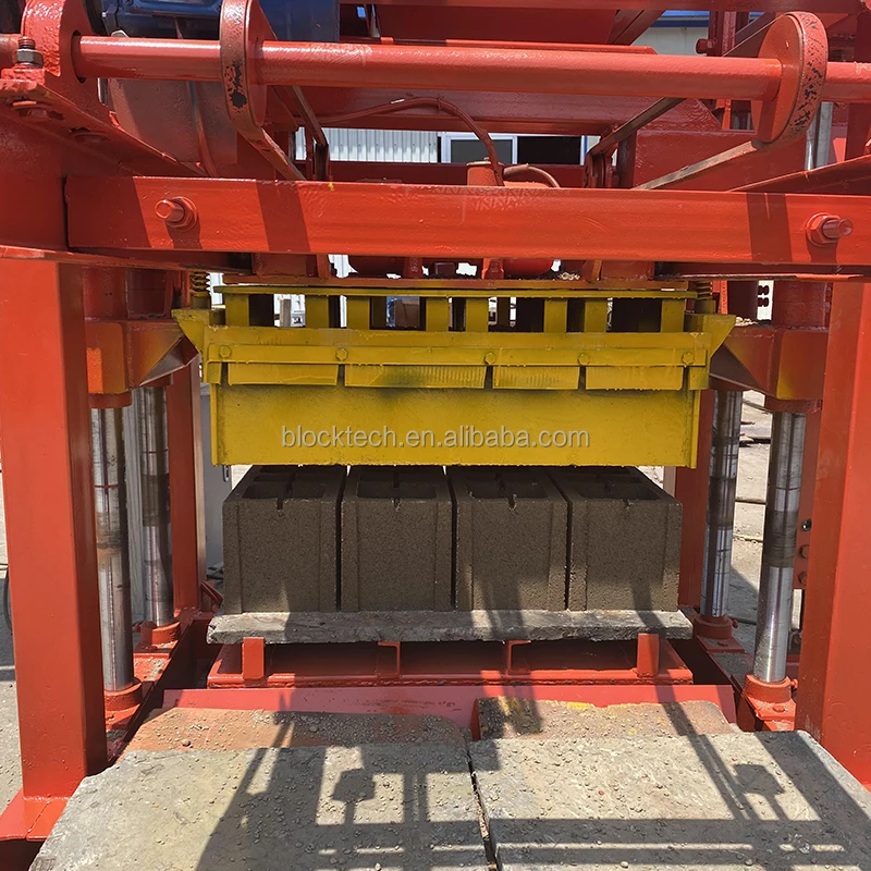 4-35 Block Machine Qt4-35 Semi Automatic Manual Cement Concrete Hollow Interlock Paver Block ...