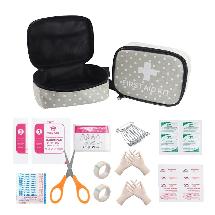 Small Wave Point Medical Portable First Aid Kit Office Outdoor First ...