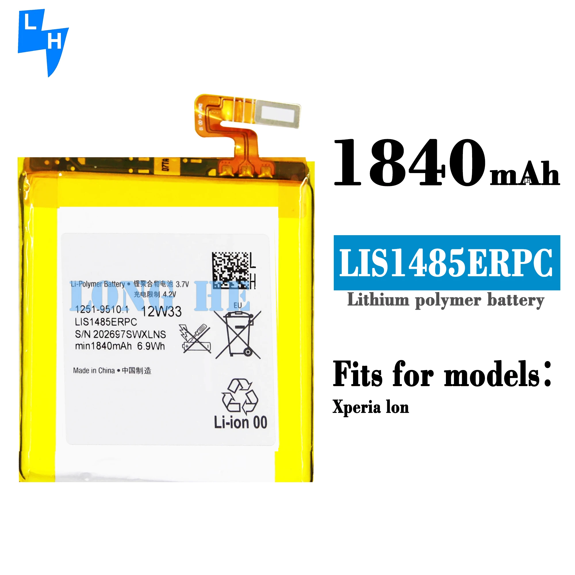 Replacement Mobile Phone Battery Lis1485erpc For Lt28 Lt28h Lt28i Lt28w ...