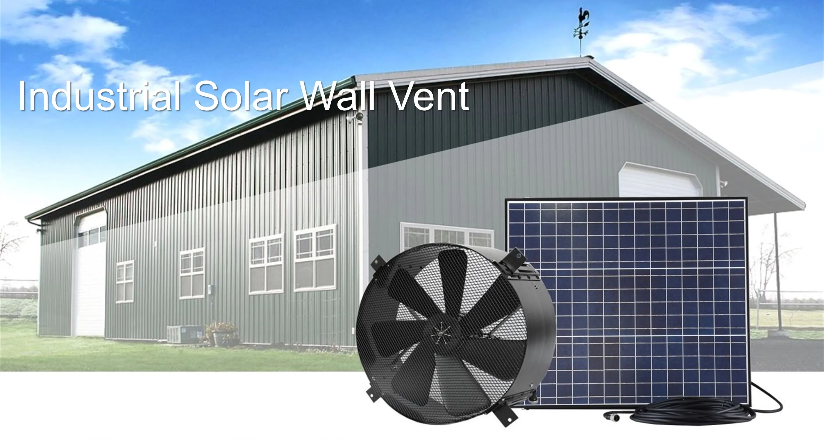 Industrial Vent Tools Hvac Air Conditioning Kit 50w Solar Panel Powered ...