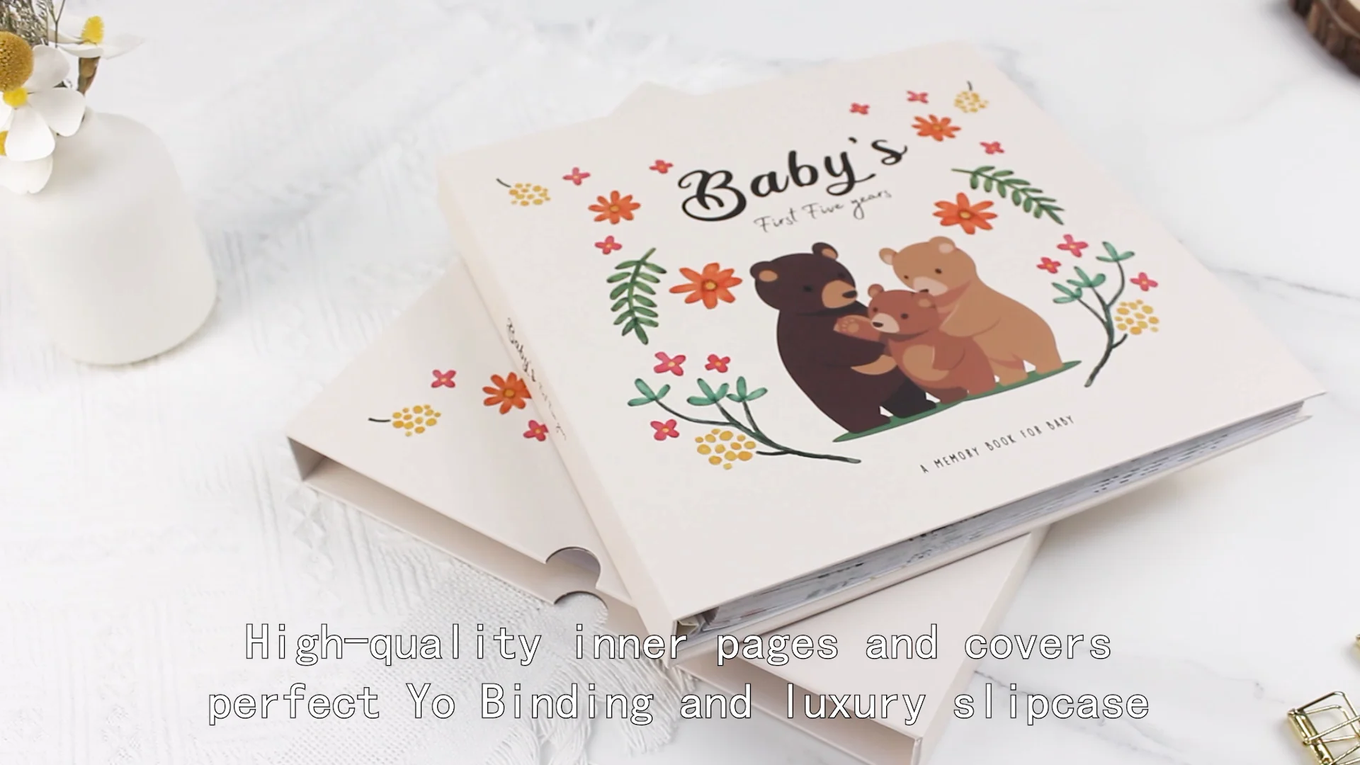 Wholesale New Born Milestone Album Hard Cover Spiral Growth Journal ...