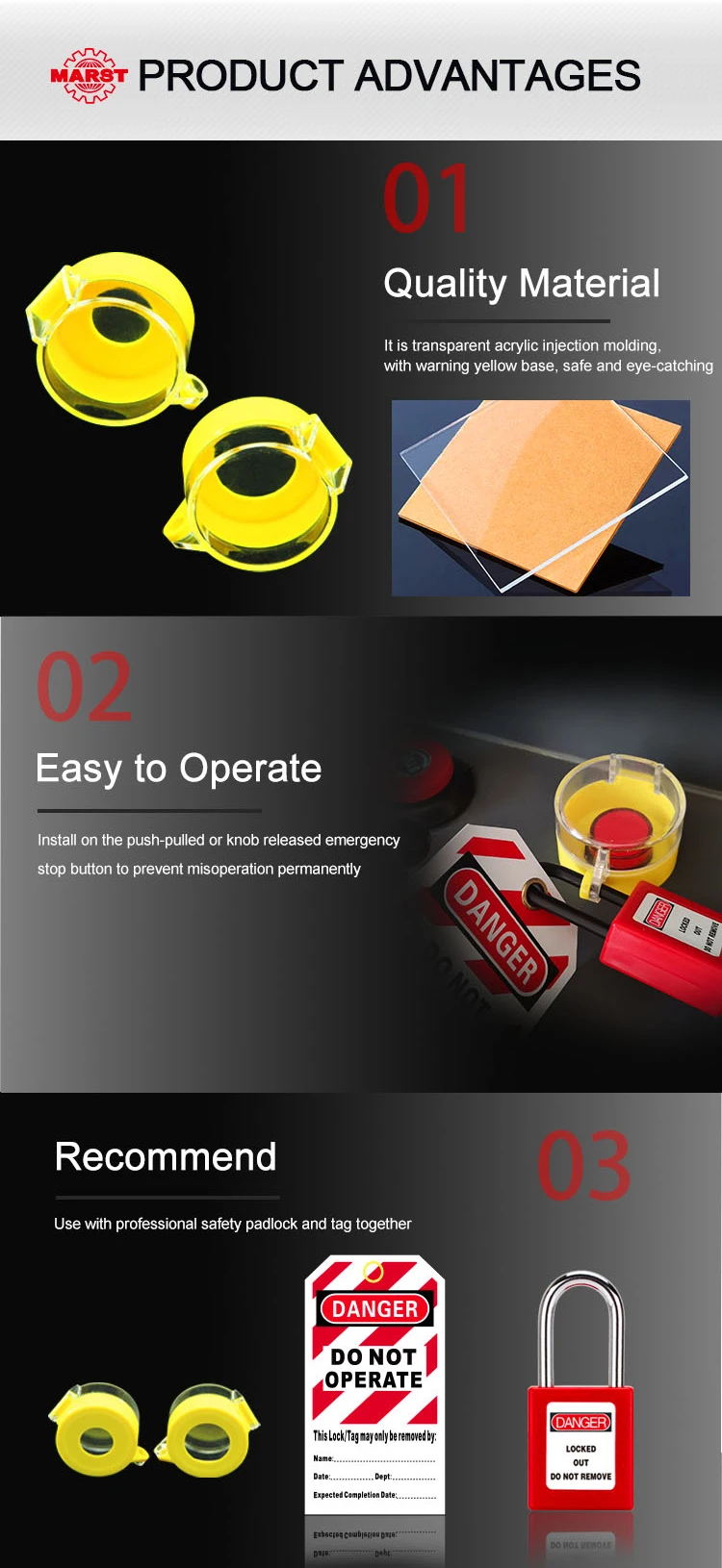 Marst Top Quality Emergency Stop Accident Prevention Device Security ...
