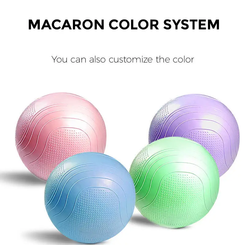 RL Anti Burst Balance Exercise Ball PVC Yoga Ball for Balance ...