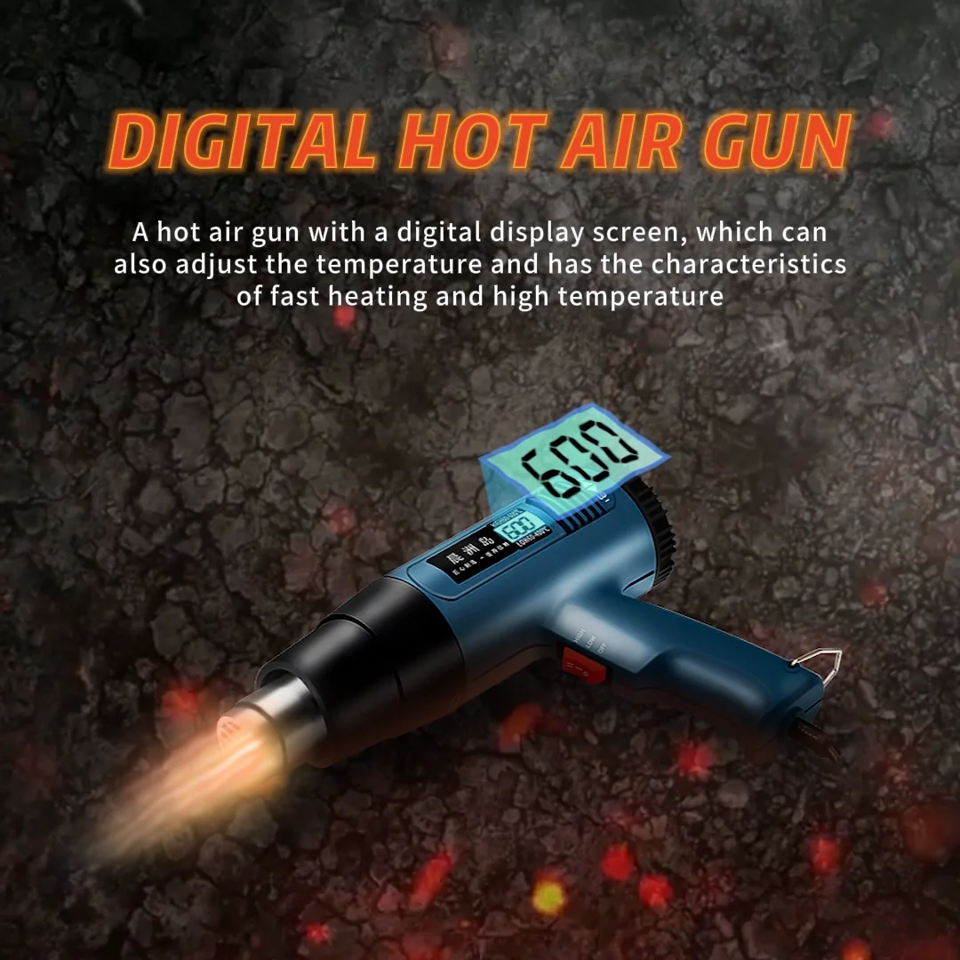 Variable Temperature Adjustable Low/high Air Flow Speed Power 2000 ...