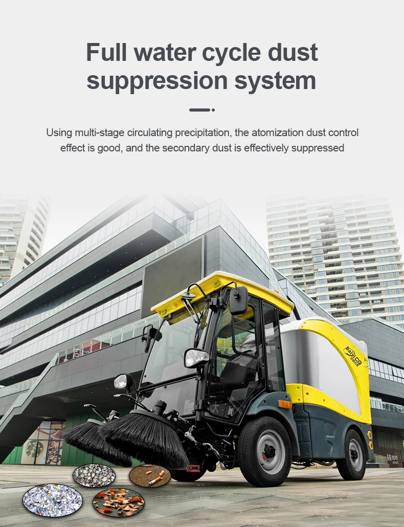 Baiyi-s1800 Pure Electric Road Cleaning Machine Outdoor Street Road ...