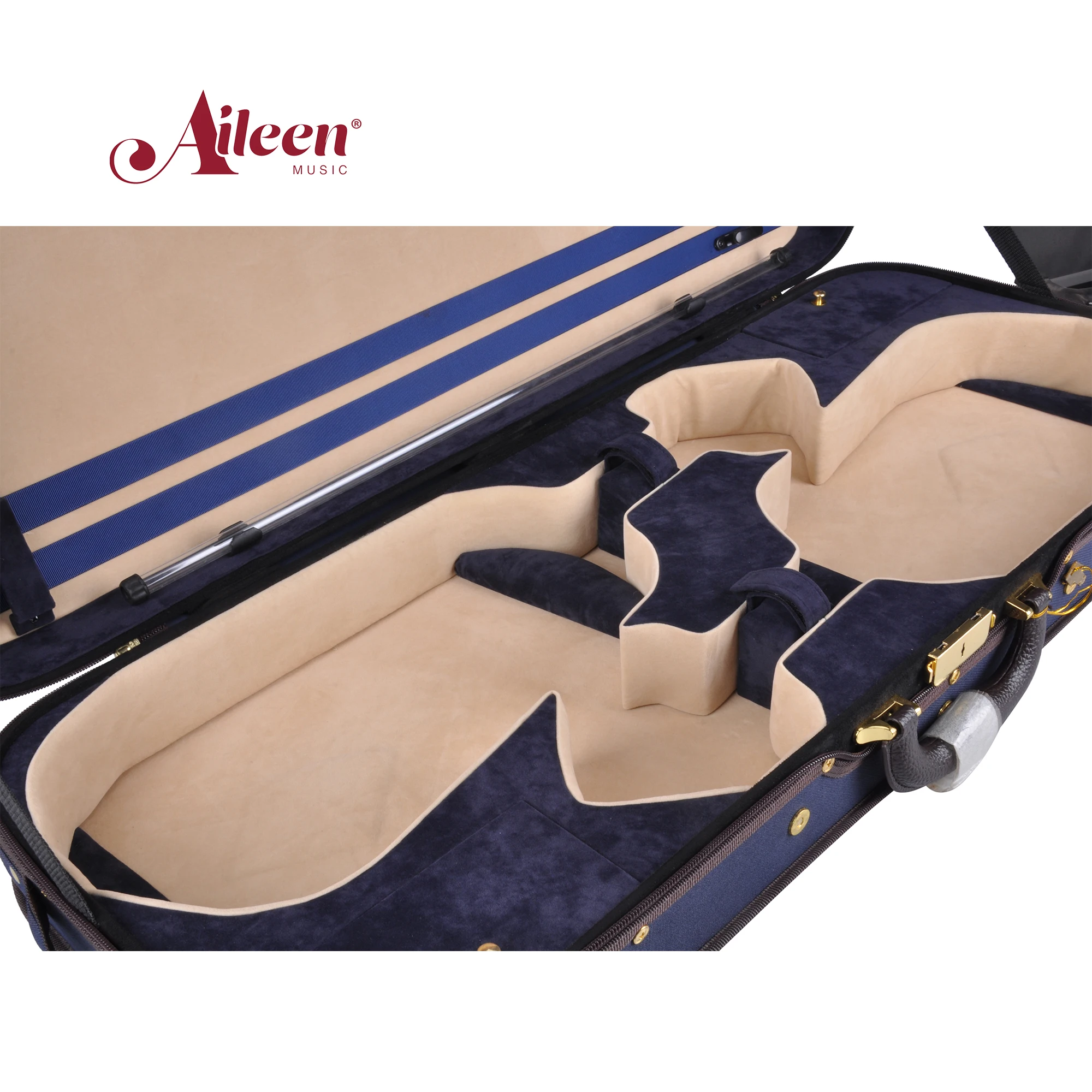 Nylon Oxford Double Violins Case 4/4 Cotton Velvet Interior