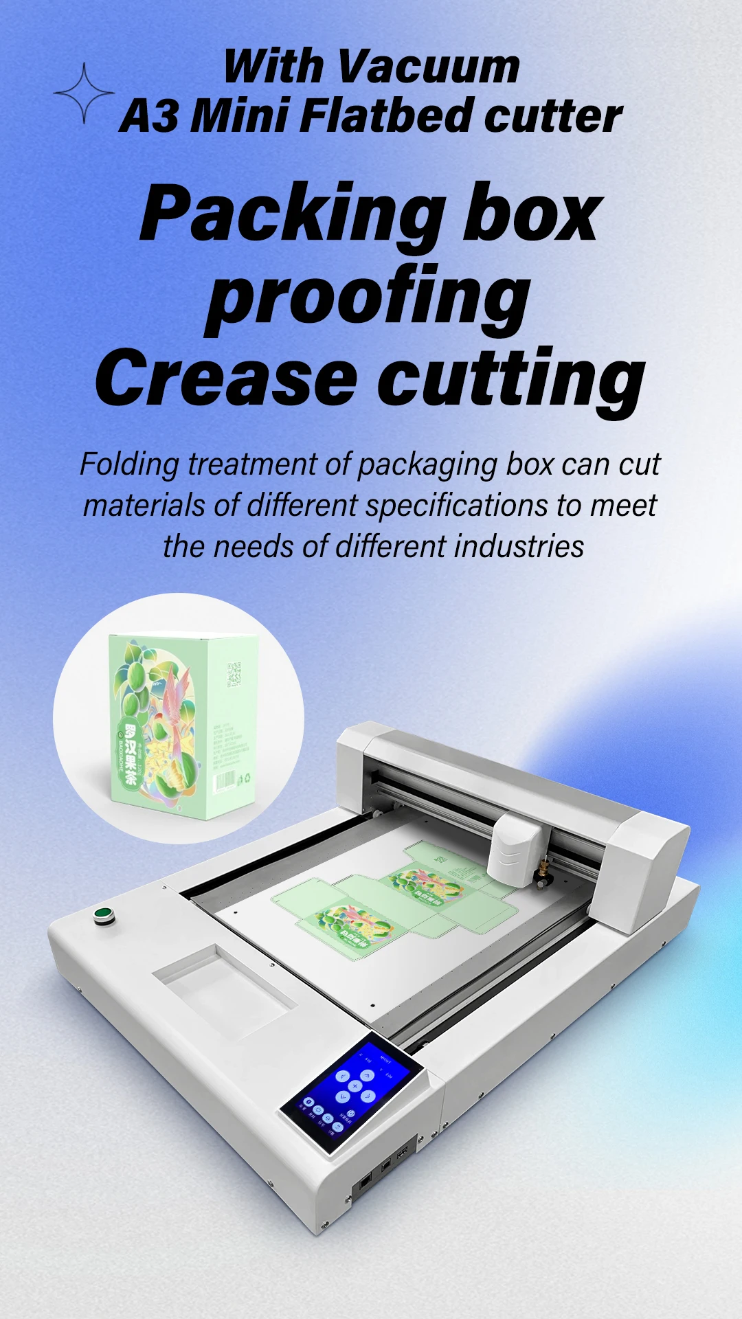 60cm 90cm 6090 Vinyl Decals Half Cut Digital Cutting Machine